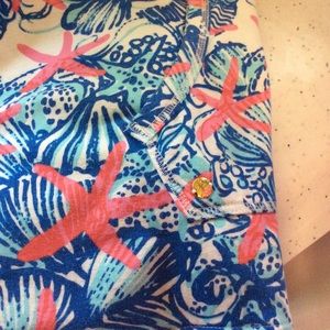 Lilly Pulitzer | Tops | Lilly Pulitzer She She Shell Popover | Poshmark